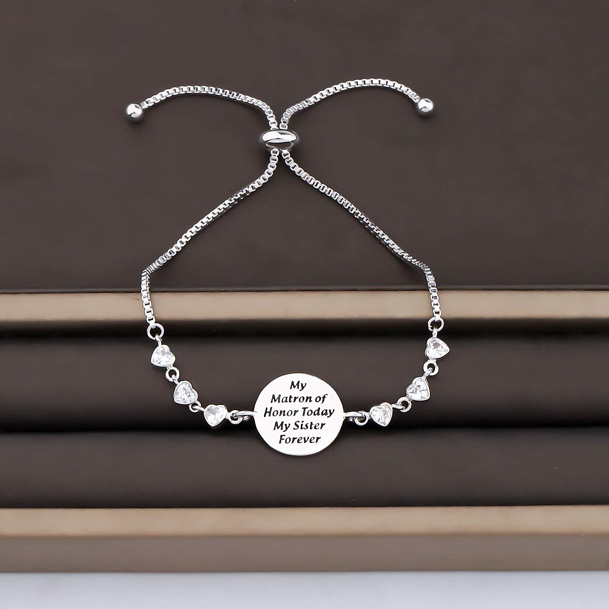 TGBJE Matron of Honor Gift Matron of Honor Proposal Bracelet My Matron of Honor Today My Sister Forever Wedding Party Gifts Bridesmaid Gift (matron BR)