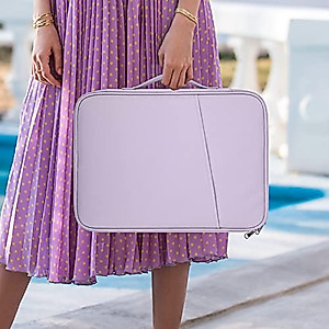 12.9 Inch Tablet Sleeve Bag, iPad Pro 12.9 Tablet Carrying Case for iPad Pro 12.9 M2/M1/2022-2018, 13" iPad Pro M4/iPad Air M2 2024, Samsung Galaxy Tab S8/S7+/Plus/FE/Tab Pro S 12.2" Pouch Bag, Purple