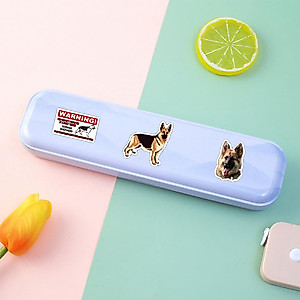 50 Pcs German Shepherd Dog Stickers Huntaway Waterproof Vinyl Stickers for Water Bottles Laptop Luggage Cup Mobile Phone Skateboard Decals, Suitable for Kids, Teens, Adults