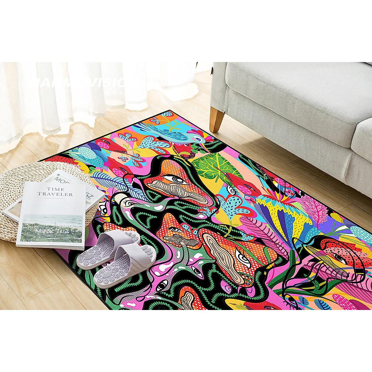 Somiso Area Rug Aesthetic Yoga Constellation Decor Rugs Floor mat Carpet Non Slip Durable Rugs for Bedroom Living Room Aesthetic (39"x59")