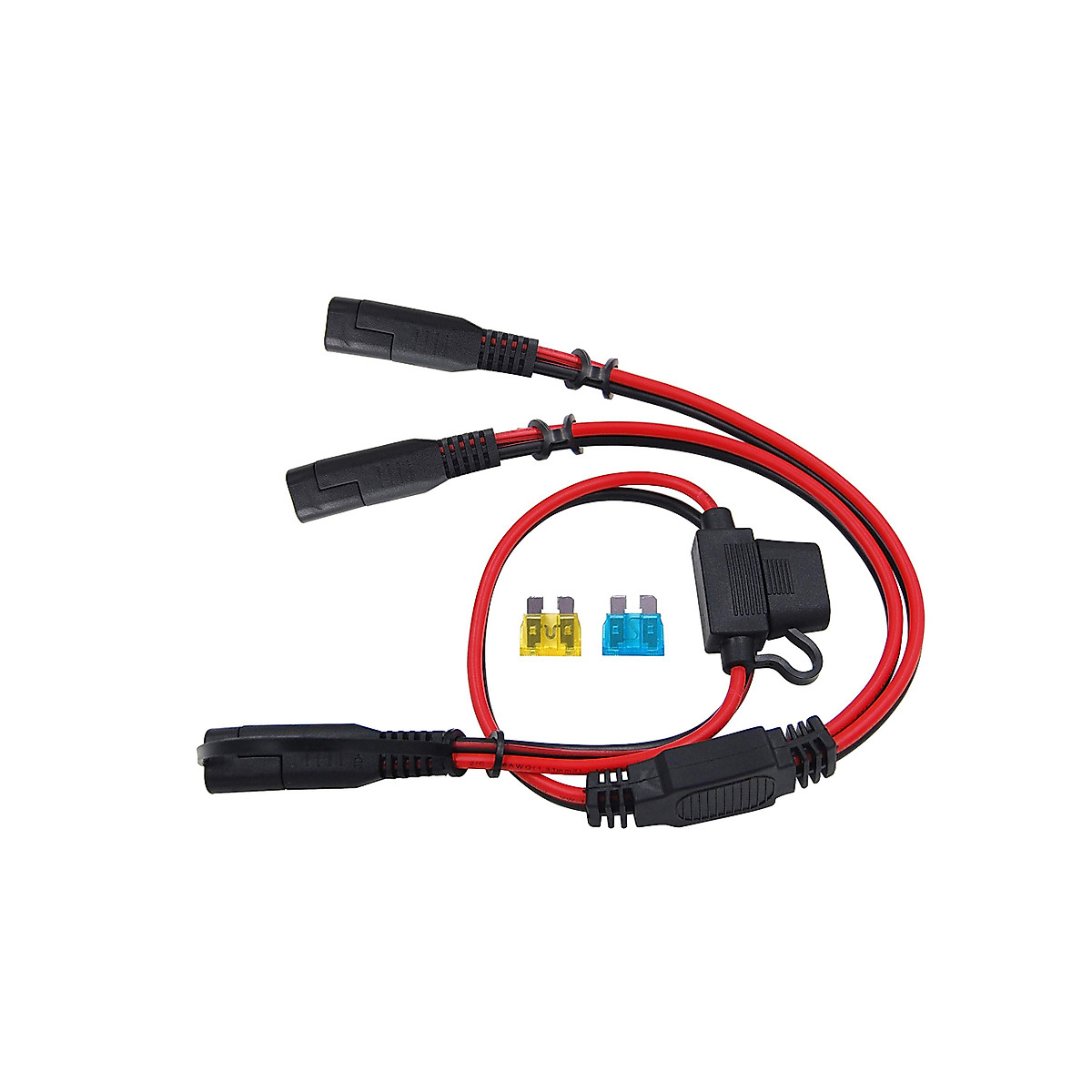 CUZEC 2-Way Splitter, SAE Connector,1 to 2 SAE Connector Power Charger Adapter