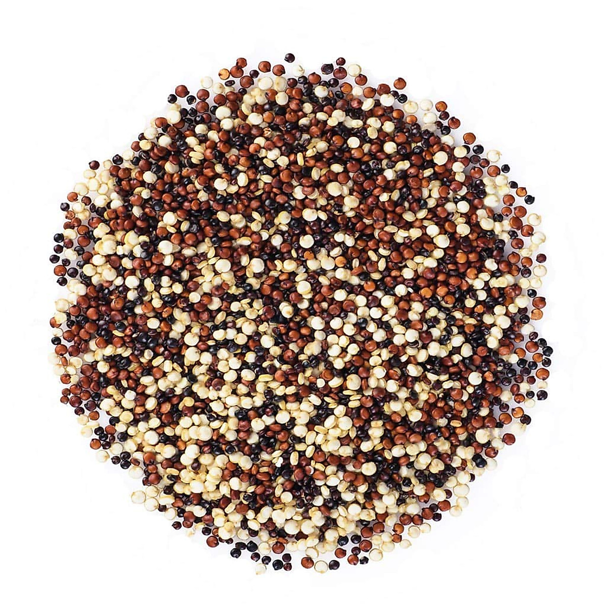 Food to Live Organic Tri-Color Quinoa, 3 Pounds — Non-GMO, Blend of White, Black, and Red Quinoa, Whole Grain, Non-Irradiated, Kosher, Vegan, Sproutable, Sirtfood, Bulk. Source of Fiber, Protein