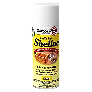 Rust-Oleum Zinsser 408 Bulls Eye Shellac Spray, 12 oz, Clear