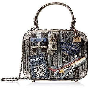 Mary Frances womens Mile High Top Handle Bag, Grey, One Size US