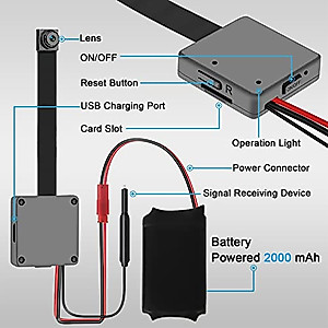 Bifnuana Spy Camera Hidden Camera Nanny Cam, Mini Camera HD1080P with Wireless WiFi Camera, Portable Home Security Indoor Outdoor Secret Pinhole Small Camera