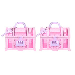 Alipis Treasure Trinket Chest Girl 2Pcs Kids Jewelry little girl treasure box pretend treasure box baby girl treasure chest Box Toy Princess Little Girl Jewelry Box
