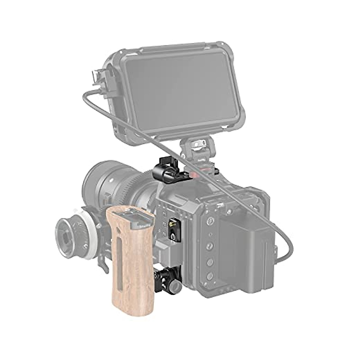 SmallRig 15mm Single Rod Clamp with Integrated NATO Rail - 3011