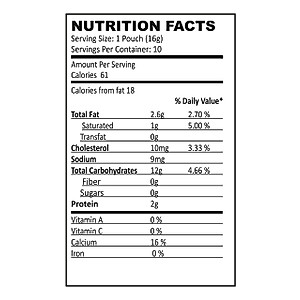 Quik Café Unsweetened Madras Coffee - 10 Count - All Natural Preservative Free Authentic Instant Coffee Latte