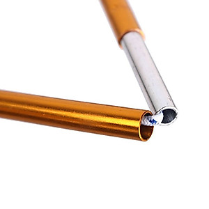 KangTeer Aluminum Rod Tent Pole 2 Pack 3.6m/11.8 ft Alloy Bar Tent Pole Accessories Building Supporting Rod Pole Awning Frames Kit for Hiking Camping