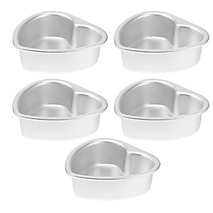 Cake Tin Pans Heart Shaped Cake Pan Aluminium Cake Mold, 4 Inch Cake Tray Tin Baking Mold Cheese Bread Tray Chocolate Cupcake Pans Baking Cake Tin
