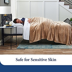 Cosy House Collection Everyday 1500 Series Fleece Blanket - College Dorm Room Essentials - All Season, Stays Fresh & Clean - Soft, Breathable & Skin-Friendly (Twin/Twin XL, Navy)