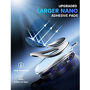 eSamcore Windshield Phone Mount for Car, Car Vent Phone Mount Gravity Suction Cup Phone Holder for Car Window Dashboard Car Cell Phone Holder for iPhone 14 Car Mount