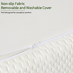 OUUI Full Size Mattress, 6 Inch Gel Memory Foam Mattress for Cool Sleep Pressure Relief Bamboo Breathable Cover Medium Firm Full Mattress in a Box, White, CertiPUR-US Certified