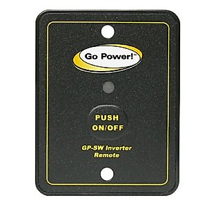 Go Power! GP-SW-REMOTE Inverter Remote for the GP-SW1500 12 & 24 Volt , Black
