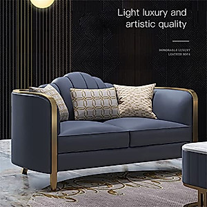 SLNFXC Home Furniture Bedroom Small Leisure Lazy Sofa Combination Living Room Leather Large Sofa