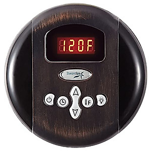 Steam Spa IN600GD Indulgence 6 KW Quick Start Acu-Steam Bath Generator Package, Polished Gold