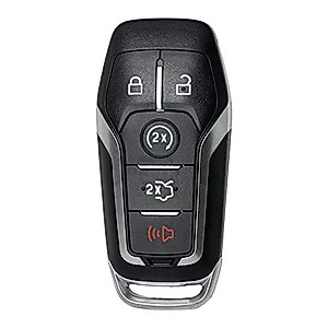 Keyless2Go Replacement for 5 Button Smart Key for Proximity Remote for Ford M3N-A2C31243300 164-R7989