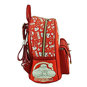 Wondapop Disney Big Hero 6 Baymax 11" Vegan Leather Fashion Mini Backpack
