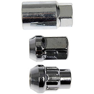 Dorman 713-375 Chrome Acorn Wheel Nut Lock Set Compatible with Select Models, 20 Pack