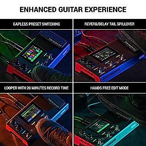 HEADRUSH MX5 - Black - Electric Guitar Multi Effects Pedal with Touch Screen, Expression Pedal, Looper, and Audio Interface