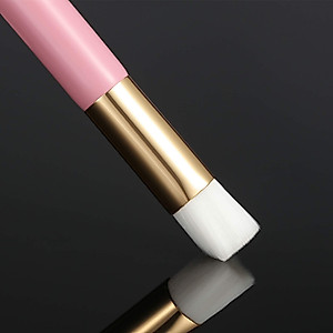 5 Pieces Lash Shampoo Brushes Facial Cleansing Brushes Nose Pore Deep Cleaning Brush Peel off Blackhead Removing Brush Tool Cosmetic Lash Cleanser Brush Eyelash Extensions Nose Blackhead Brush (Pink)