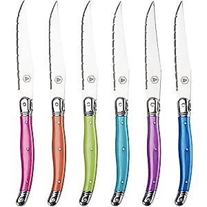 Laguiole Ambiance steak knives, presentation box with 6 knives