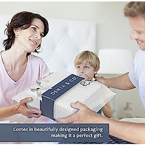 DENJA & CO Extra Large Blanket Basket for Living Room - White Farmhouse Woven Baskets for Storage | Cotton Rope Large Baskets for Blankets, Pillows, Toys, or Laundry | Ivory White (21" Wide x 13.8" Tall)