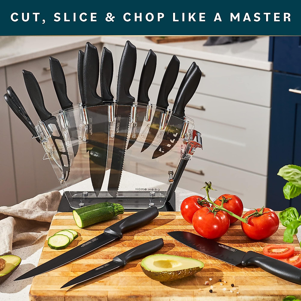 Home Hero 25 Pcs Utensils Set + 20 Pcs Knife Set