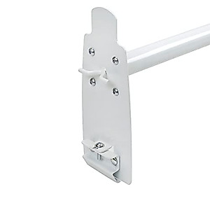 Roof Ladder Rack for Van 3 Bars White Heavy Duty Rain Gutter Mount - 750 Lbs Capacity - Compatible with Chevy Express, GMC Savana, Ford E150 250 350