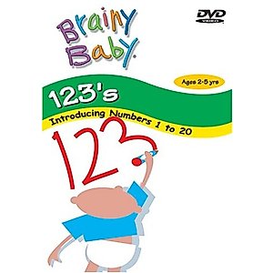 Brainy Baby Teach Your Child 123s DVD Numbers 1 to 20 Classic Edition