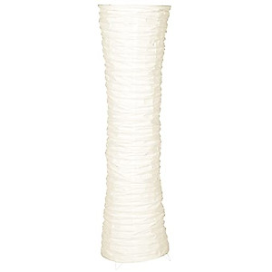 OSALADI Floor Light Shade Modern Vertical Paper Lamp Shade Nordic Lamp Shade Replacement Floor Light Cover for Home, Beige