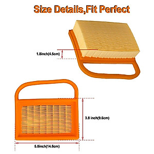 HIFROM Replace Air Filter + Pre Filter Compatible with BR320 STIHL TS410 TS420 Lawn Mower Replace 4238-140-1800 4238 140 4401 42381410300B