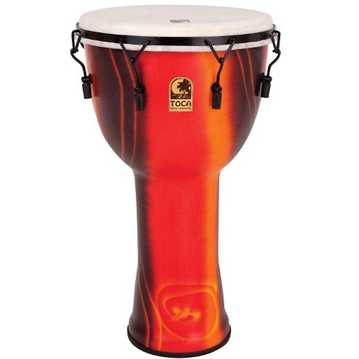Toca SFDMX-14FB Freestyle Mechanically Tuned 14-Inch Djembe with Bag - Bali Red Finish