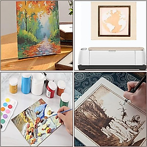 Unfinished Wood Pieces,25Pcs Basswood Sheets 1/16,Thin Plywood Wood Sheets for Crafts,Perfect for DIY Projects, Painting, Drawing, Laser, Wood Engraving, Wood Burning and CNC Cutting(150x100x1.5mm)