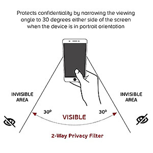 celicious Privacy 2-Way Landscape Anti-Spy Filter Screen Protector Film Compatible with Oppo K9