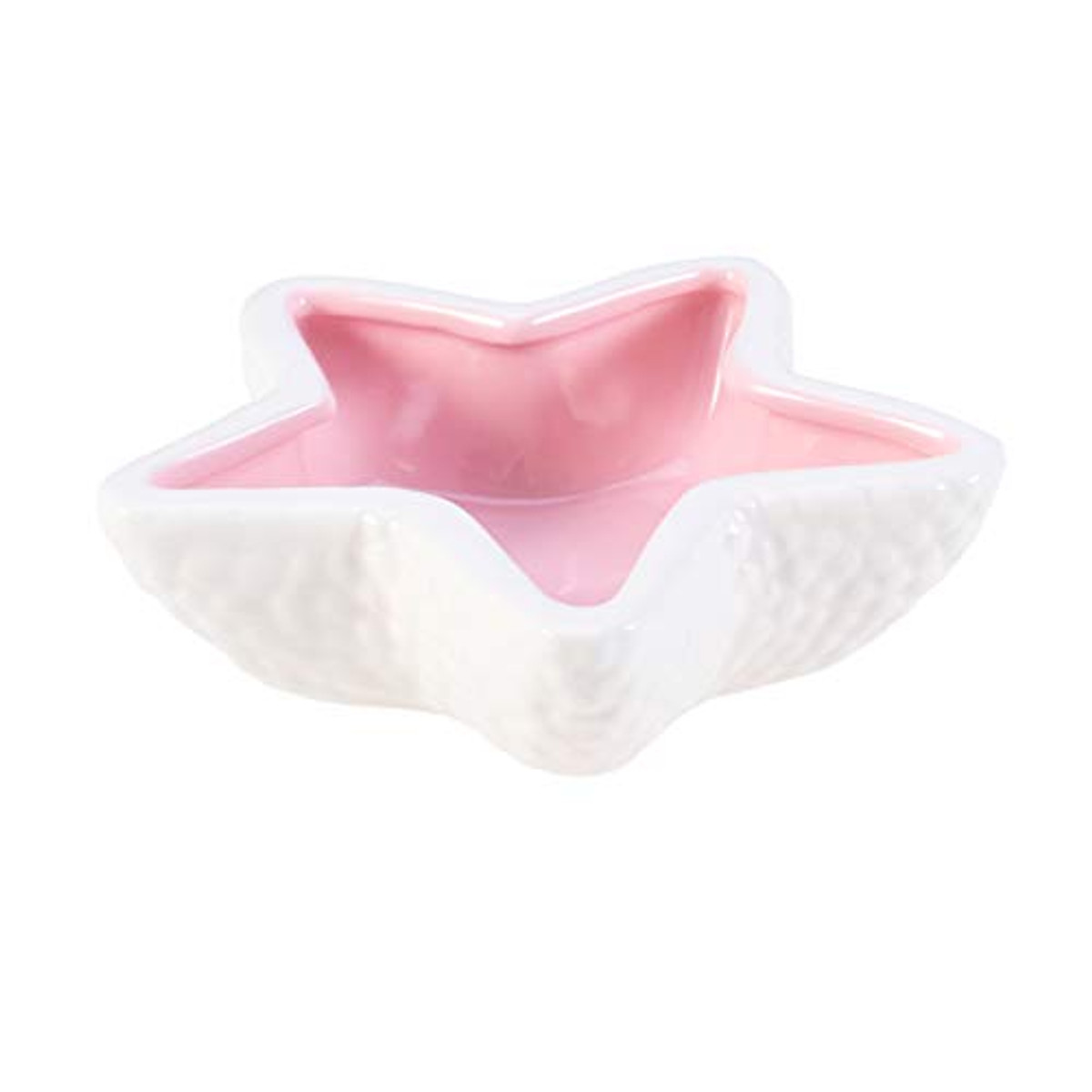 POPETPOP Pet Feeding Bowl Ceramic Feeding Bowl for Hamster Small Pet (Pink)