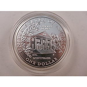 1999 Dolley Madison Silver Dollars Two Piece Set Proof and Uncirculated Gem Uncirculated