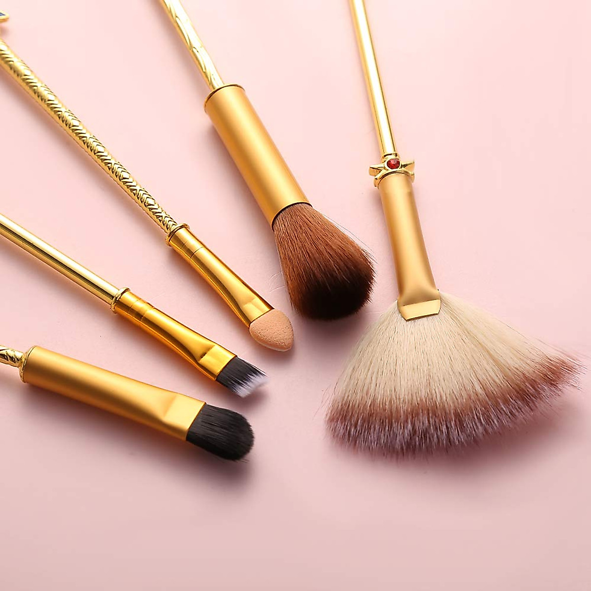 Anime Alice in Wonderland Makeup Brushes Set Foundation Blending Powder Eye Shadow Contour Concealer Blush Cosmetic Fairy Makeup Brush Tools