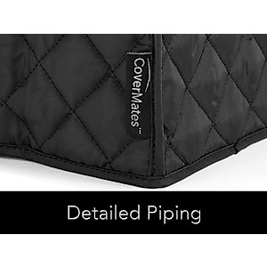 Covermates Keepsakes – Coffee Maker Cover – Dust Protection - Stain Resistant - Washable – Appliance Cover, Black