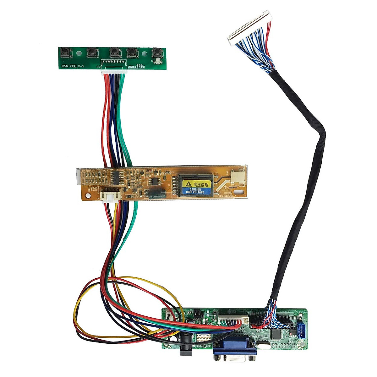 LCD Lvds Driver Board 2270 Monitor Kit Converter Controller for CLAA150XP 01 1024X768 Panel to Monitor