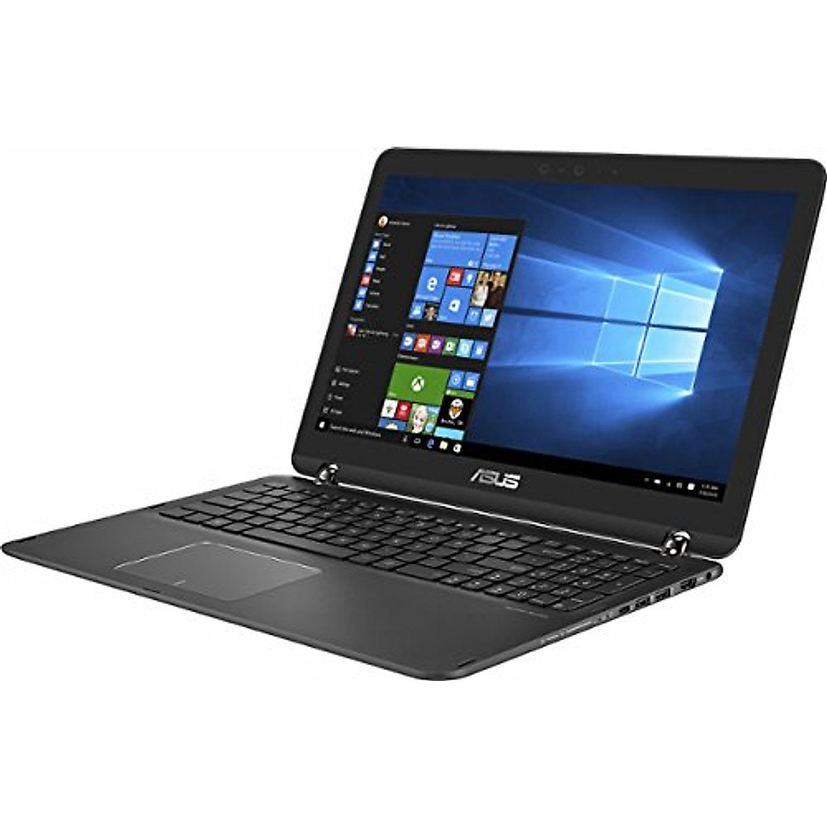 Asus 2-in-1 15.6" Touch-Screen FHD Laptop, Intel Core i7-7500U, 12GB DDR4 RAM, NVIDIA GeForce 940MX 2GB, 2TB HDD, Bluetooth, HDMI, Backlit keyboard, HD Webcam, Win10- Sandblasted black aluminum
