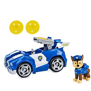 Paw Patrol, Chase’s Deluxe Movie Transforming Toy Car with Collectible Action Figure, Kids Toys for Ages 3 and up