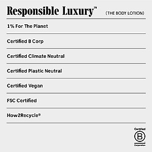 Nécessaire The Body Lotion - Firming Lotion with 5 Peptides, 2.5% Niacinamide, Vitamin C/E + Omega 6/9. Non-Comedogenic. Fragrance-Free. 200 ml / 6.8 fl oz.