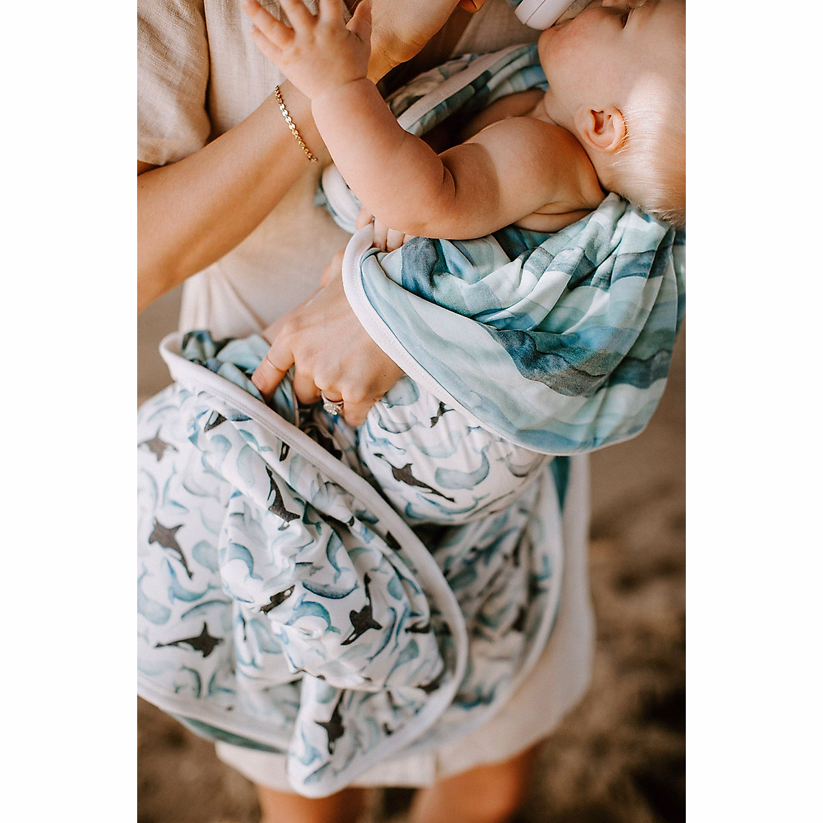 Kai Copper Pearl Three-Layer Baby Blanket: Soft Quilt for Boys & Girls | Breathable, Cozy Toddler Blanket | Newborn Quilt | 46x46 Premium Polyester/Rayon