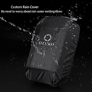 OZUKO Anti-Theft Sling Bag with LED Display, Waterproof Hard Shell Crossbody Shuolder Bag Travel Casual Daypack
