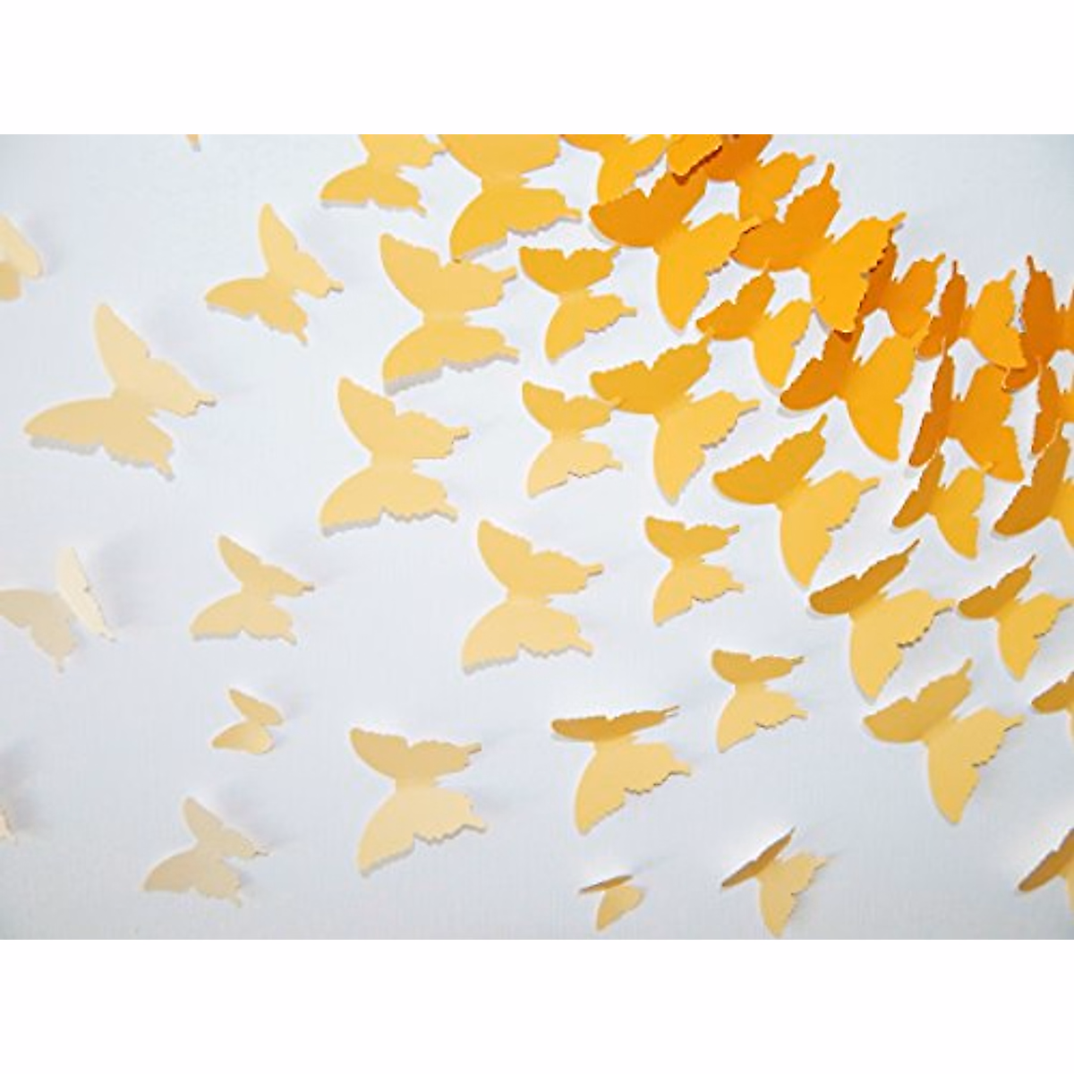 Hand-made 3D Butterflies - Ombre Sun Art with Quote! Customizable! 24 x 24