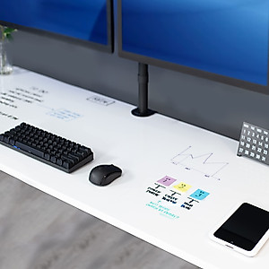 VIVO Dry Erase 60 x 24 inch Universal Solid One-Piece Table Top for Standard and Sit to Stand Height Adjustable Home and Office Desk Frames, Whiteboard Table Top, DESK-TOP6WE