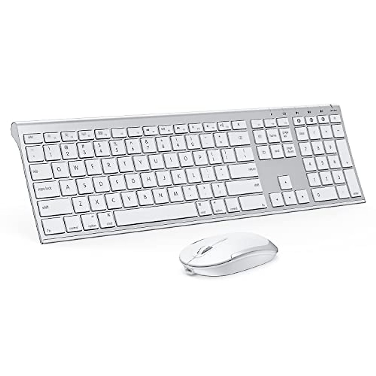 Bluetooth Keyboard Mouse for Mac OS, Ultra Slim Rechargeable Multi-Device Wireless Keyboard Mouse Combo for iMac, MacBook Pro, MacBook Air, iPad