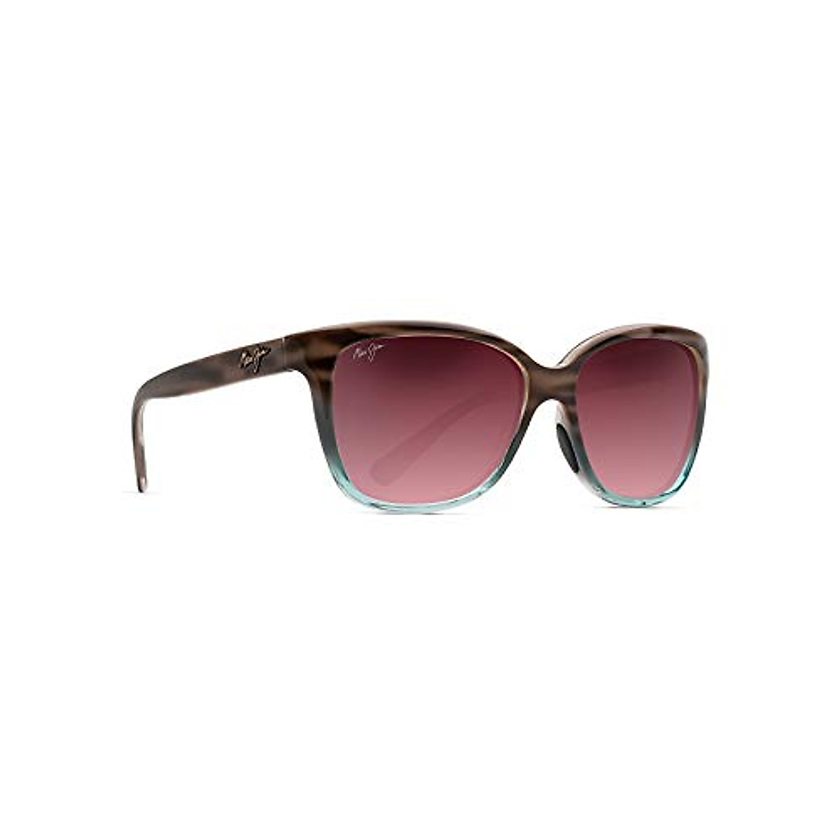 Maui Jim Women's Starfish Polarized Fashion Sunglasses, Sandstone with Blue/Maui Rose®, Medium