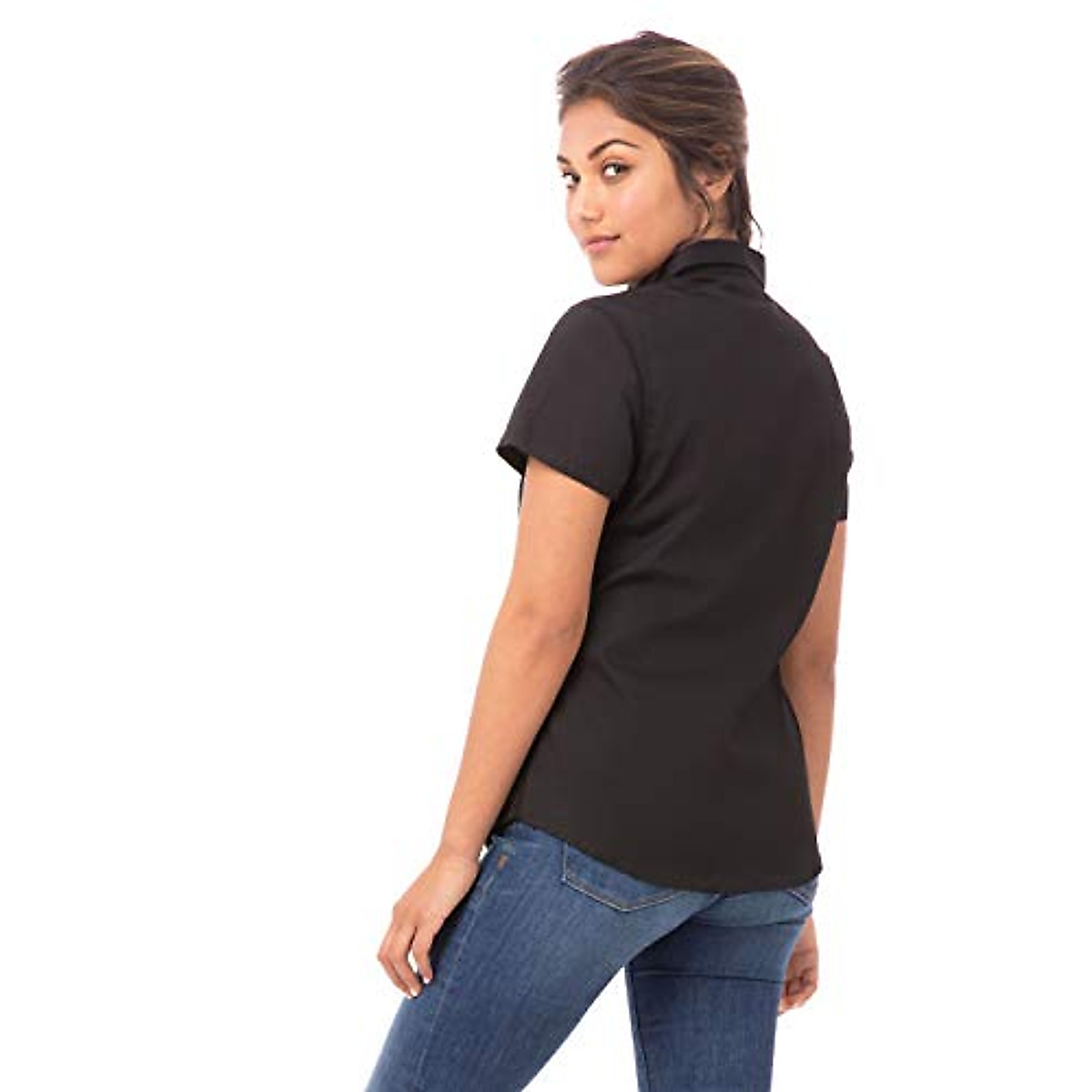 Chef Works Women's Universal Shirt, Black, Small